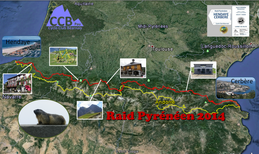 Raid pyrénéen 2014 – eric-cyclogrimpeur-tour.com